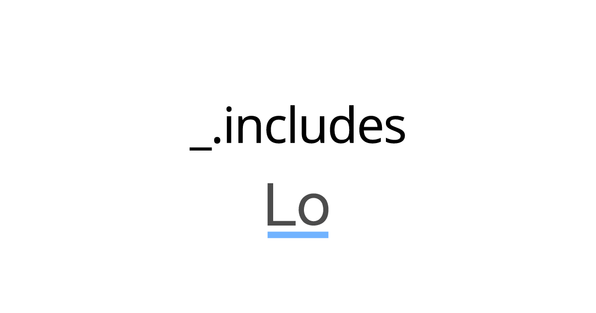 includes - Lodash documentation