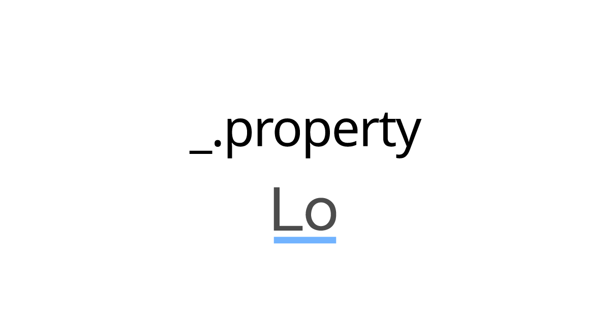 property - Lodash documentation